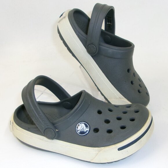 CROCS | Shoes | Crocs Shoes Kids Toddlers C 89 Grey Slip On Clogs ...